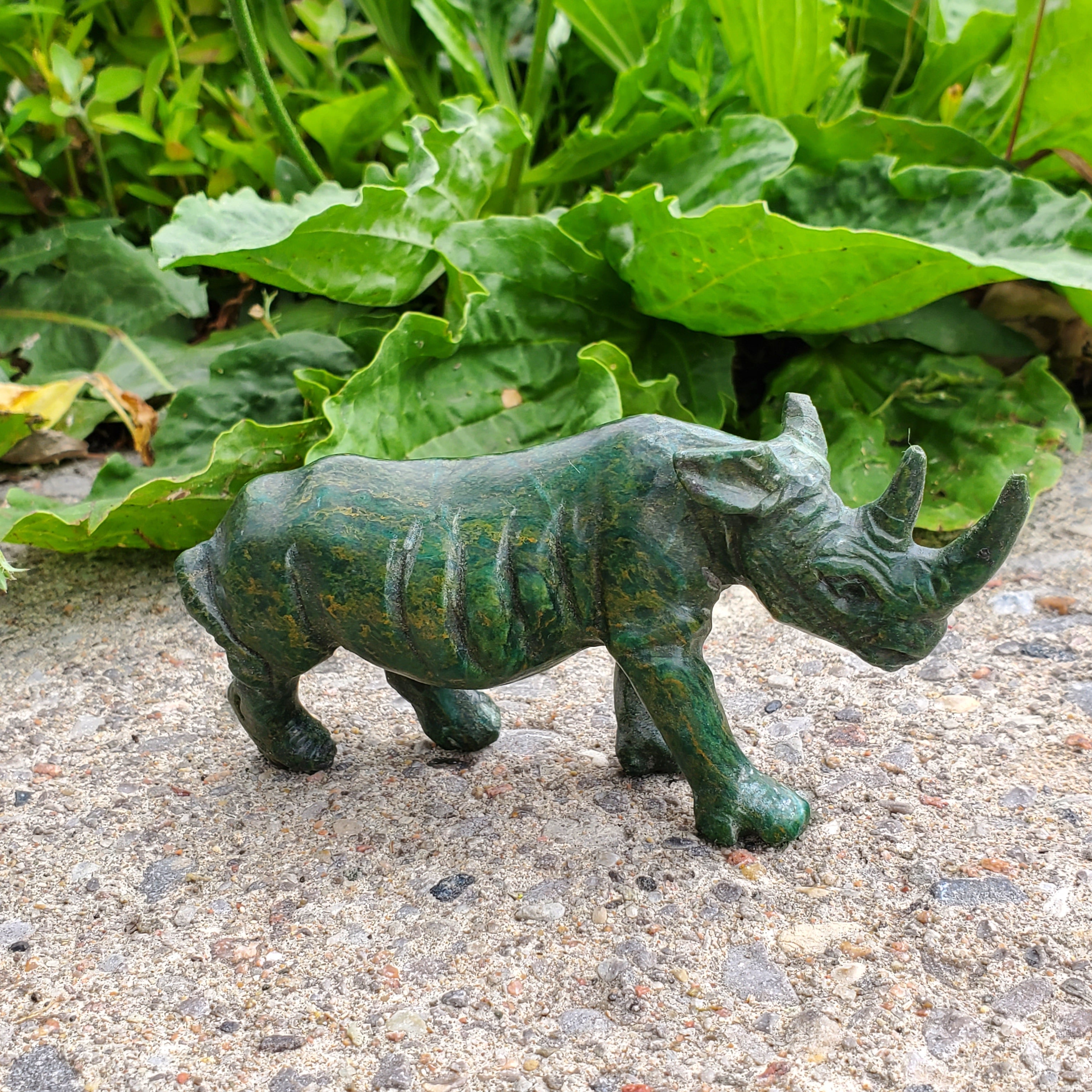 "Rhinoceros Figure" Shona Sculpture in Verdite, Small, from the Chitun ...