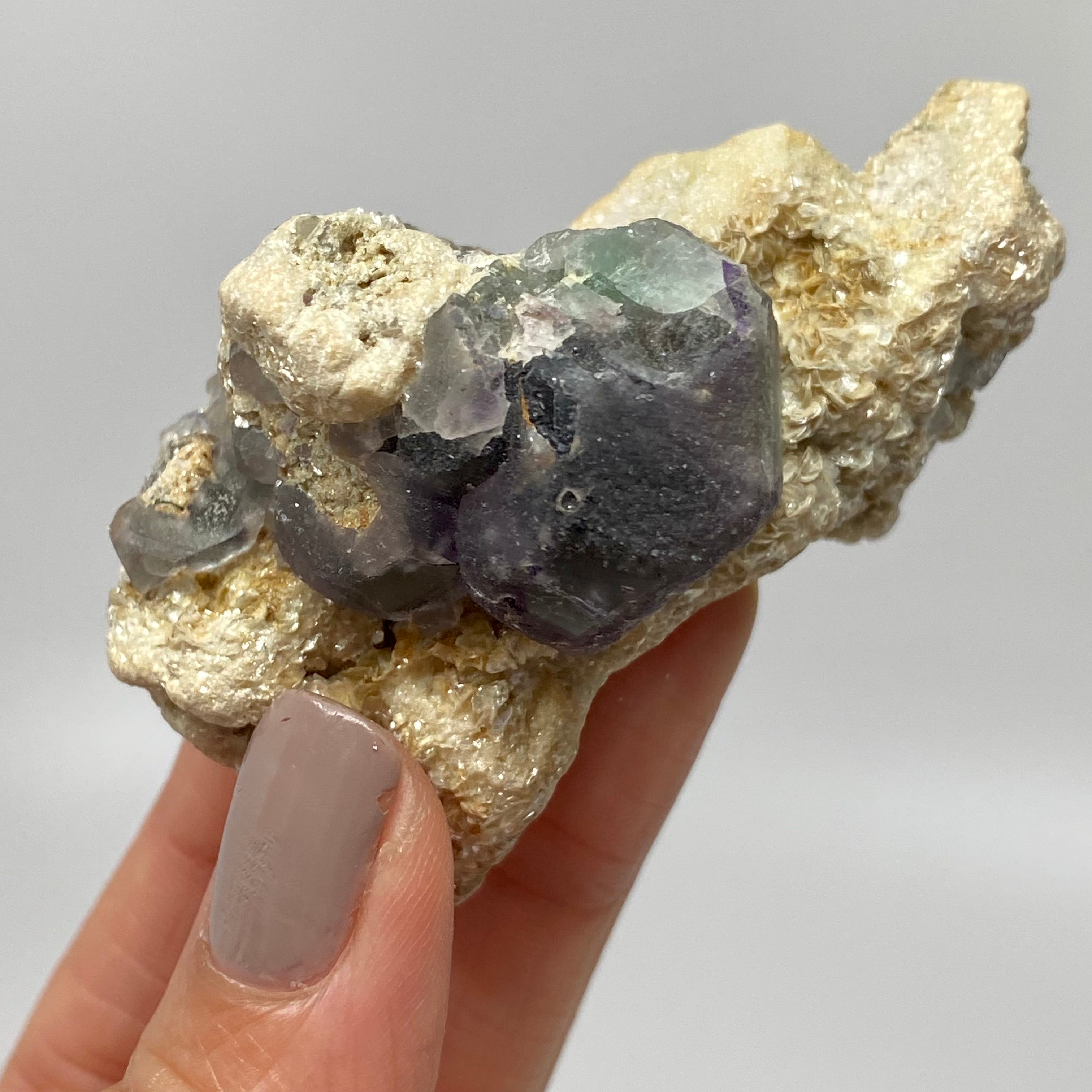 Fluorite with Feldspar from Erongo Mountain, Erongo Region Namibia – Nharo!
